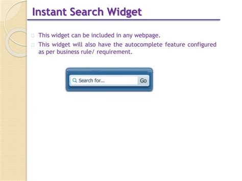 Html Widgets For Search Ppt Html Widgets For Search Ppt