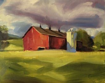 Red Barn Art Etsy