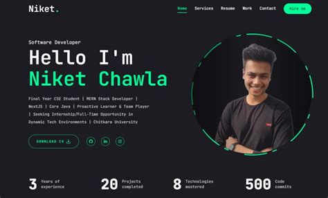 Niket Chawla On Linkedin Nextjs Webdevelopment Portfolio Mernstack