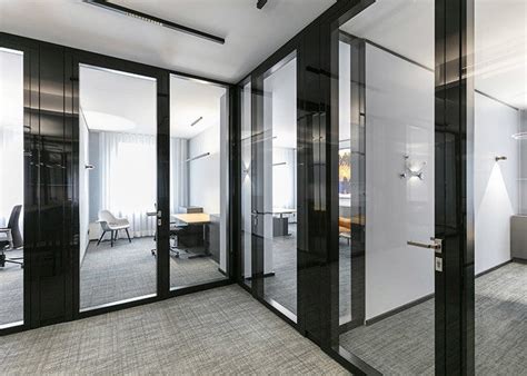 Modern Interior Office Glass Wall Systems Movable Tempered Glass