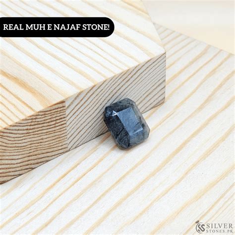 Buy Real Muh E Najaf Stone Round Shape Divine Elegance Silver