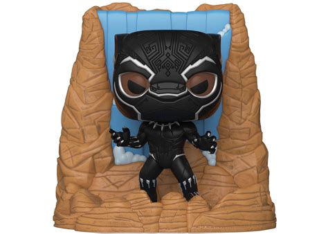Funko Pop Deluxe Marvel Black Panther With Waterfall Funko Hollywood