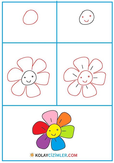 Adım Adım Papatya Nasıl Çizilir How To Draw A Daisy