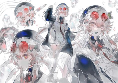 Safebooru 1girl Absurdres Blue Hat Boots Bubble Chibi Chinese Clothes