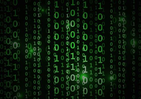 Binary Code Digit Display Royalty Free Vector Vectorstock