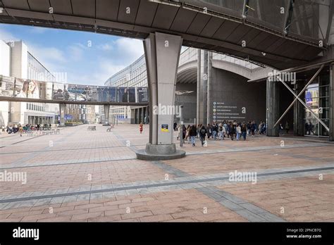 Illustration Shows The European Parliament The Paul Henry Spaak