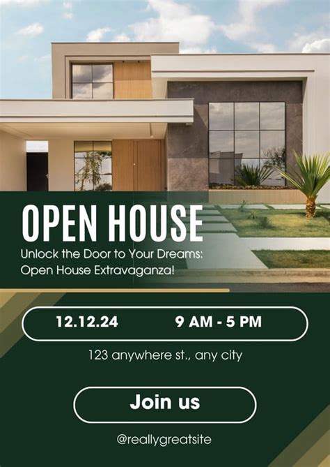 Free Printable Open House Flyer Templates Canva