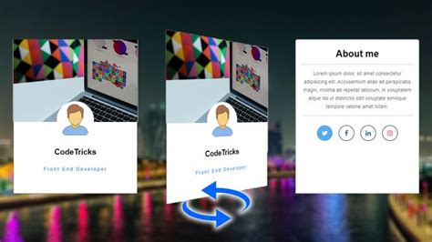 3d Flip Card Effect On Hover Using Html And Css