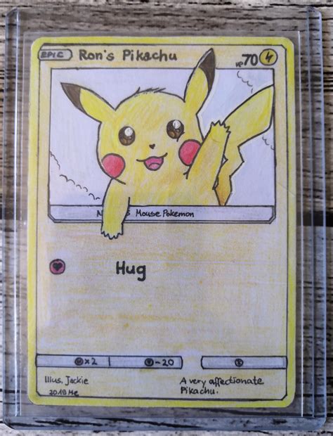 Pokemon Birthday Card Drawing Homemade Pokemon Card