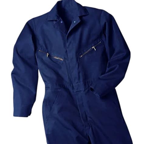 Navy Blue Full Sleeves Industrial Long Work Jacket Size Large For Construction At ₹ 1200