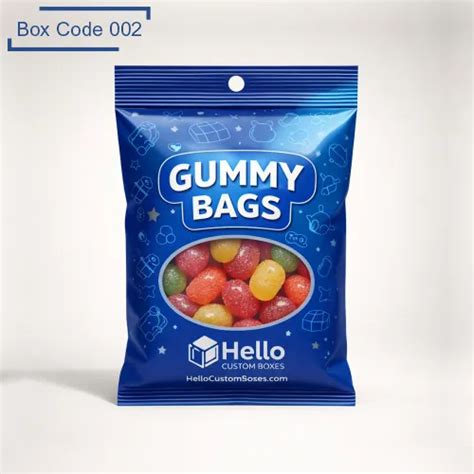 Custom Gummy Bags Moisture Control Packaging Usa