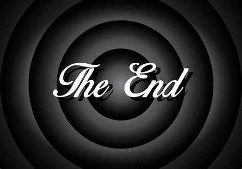 Download Silent Movie End Screen Vector For Free The End Script
