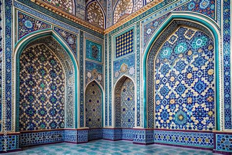 Islamic Patterns On Mosque Wall Mosque View Islamic Backgrounds Patterns Wall Backgrounds