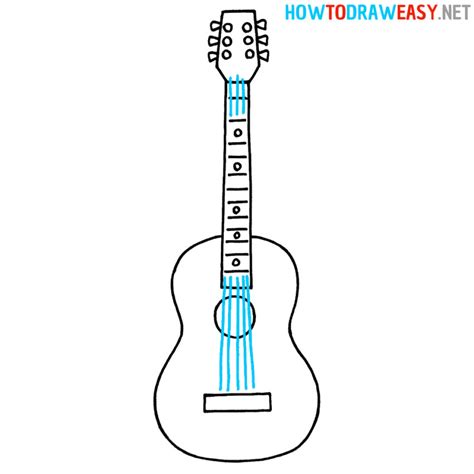 How To Draw A Guitar How To Draw Easy