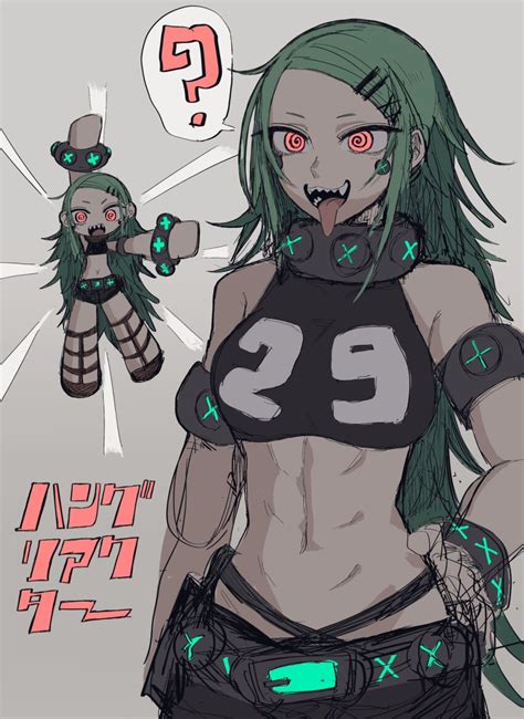 Zepitaph Highres Source Request Tagme 1girl Fang Long Tongue