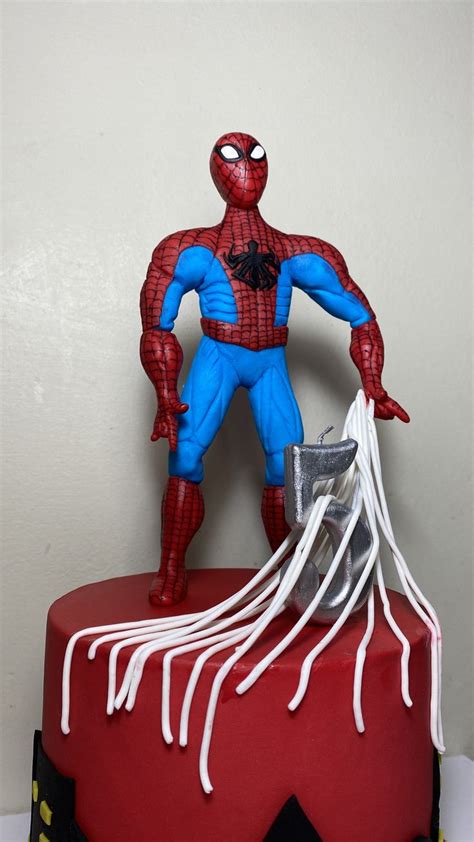 How To Make A Fondant Spiderman Spiderman Cake Tutorial Spiderman