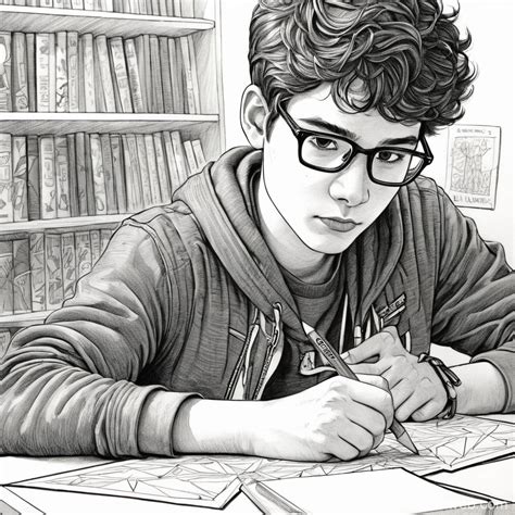 Student Drawing A Triangle With A Pencil Stable Diffusion Online