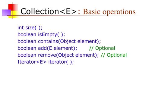 Part Of The Collections Framework Ppt Download
