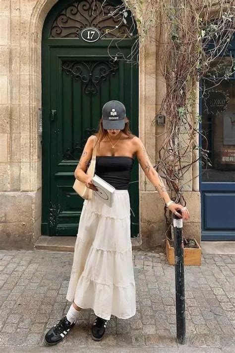 30 White Long Skirt Outfit Ideas To Prove You Need One This Year