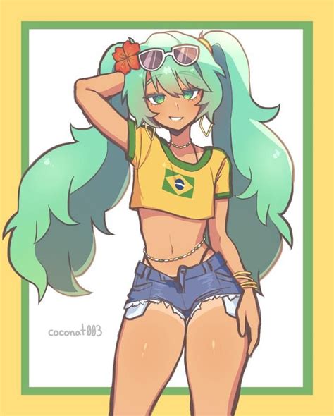 Brazilian Miku By Coconat003 Brazilian Miku In 2024 Cute Anime