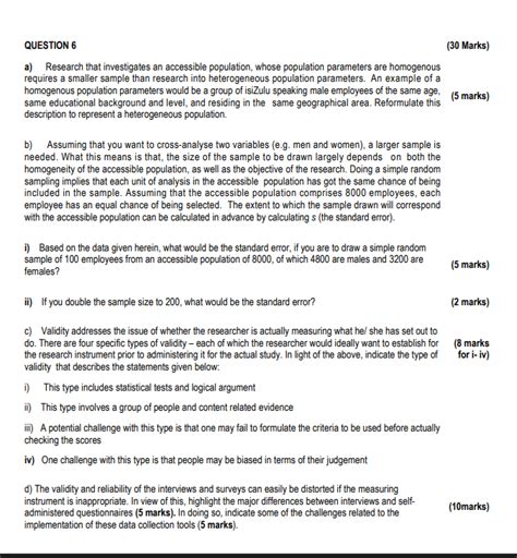 Solved Question 6 30 Marks A Research That Investigates