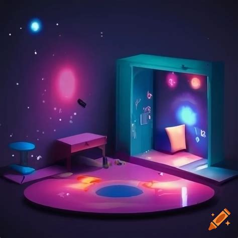 Galexcy Theme Room Designs Galaxy Lampshade For Table Lamp Solar