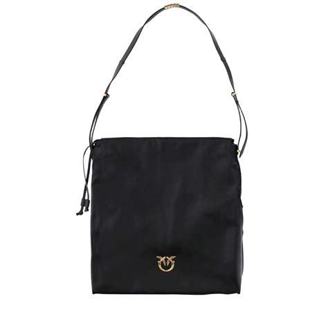 Pinko Square Leather Bag With Logo Pinko