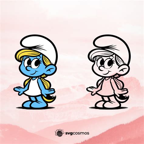 Smurfette Svg Vector Cricut Svgcosmos