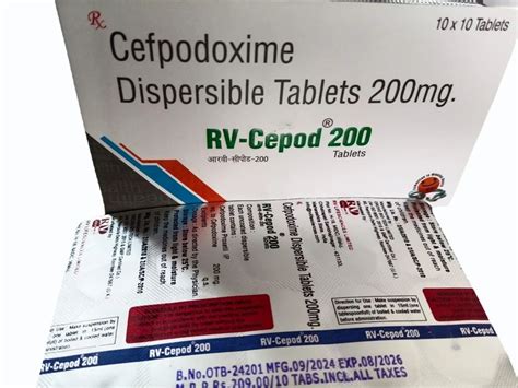Rv Cepod 200 Mg Tablet 10 X 10 Strips At ₹ 147strip In Mumbai Id