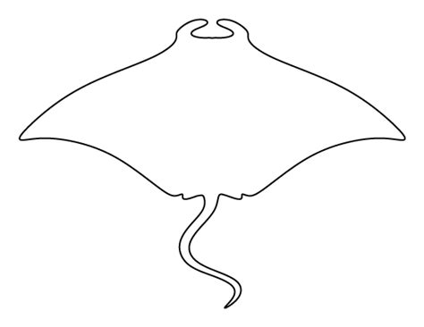 Manta Ray Template For Crafts Manta Ray Craft Ideas