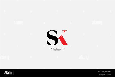 Alphabet Letters Initials Monogram Logo Sk S K Stock Vector Image And Art