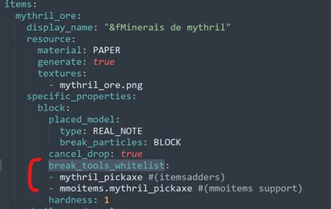 Support Mmoitems To Breaktoolswhitelist · Issue 2825 · Pluginbugsissues Itemsadder · Github