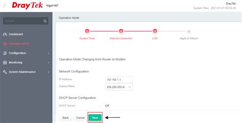 Configuring The DrayTek Vigor167 For Bridge Mode Application Notes DrayTek FAQ