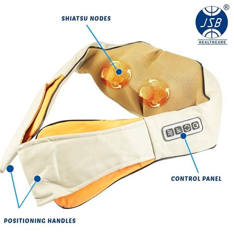 Polyester Whiteyellow Jsb Hf71 Neck Heating Pad Massager At ₹ 2399