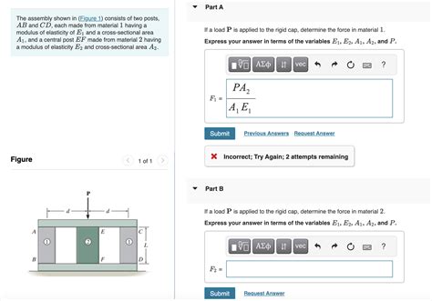 Solved The Assembly Shown In Figure 1 Consists Of Two
