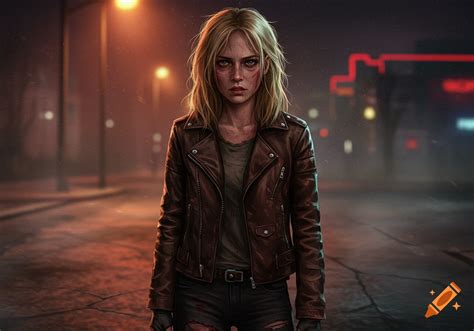 Hyperrealistic Artwork Of Kaley Cuoco As A Police Officer Sitting On A