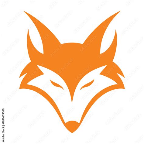 Fox Head Fox Icon Vector Logo Fox Isolated Pattern Clip Art Fox Symbol