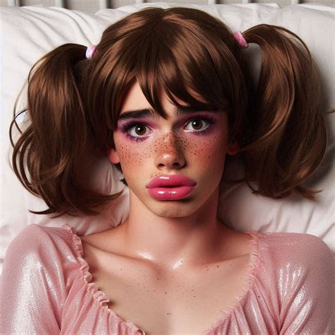 Femboys Swollen Lips By Femboynick1231 On Deviantart