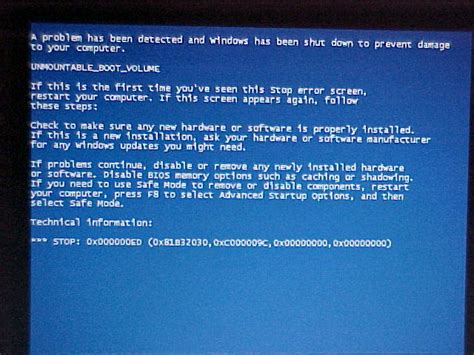 error loading operating system windows xp 2000 2003 nt
