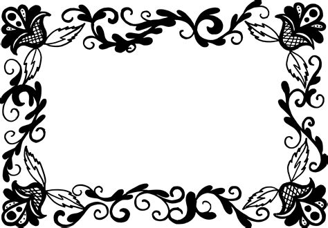 Vector Flower Border Design