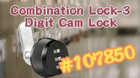 Combination Lock 3 Digit Cam Lock 107850 Aba Locks Lock Picking