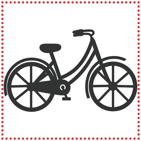 Minimalista Bicicleta Silueta Para Urbano Transporte Y Desplazamientos