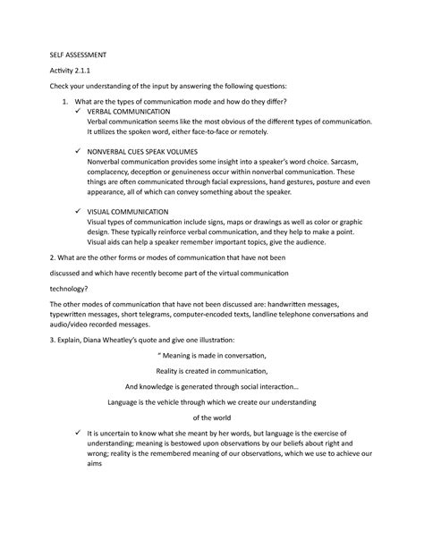 Lozada John Lorence Assignment Purposive Communication Self Assessment Activity 2 Check
