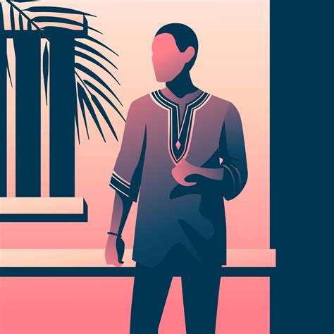Man In Dashiki Model 266802 Vector Art At Vecteezy
