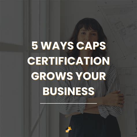 How Caps Certification Helps Your Business