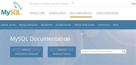8MySQL的官方手册