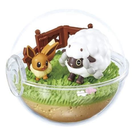 Pokemon 2020 Wooloo Eevee Re Ment Terrarium Ex Galar Series 1 Figure