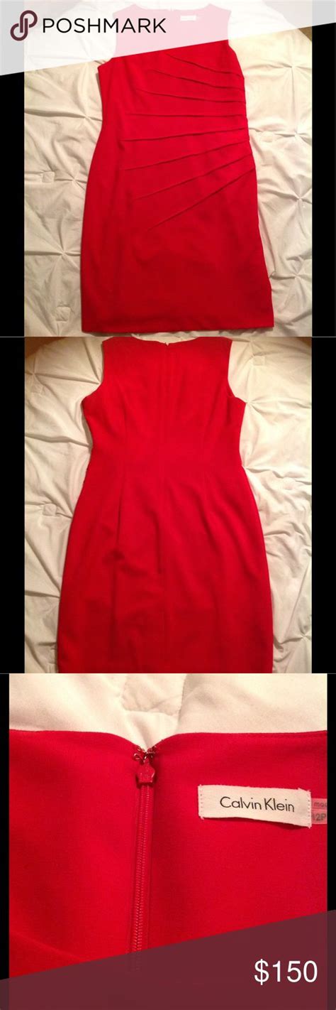 Calvin Klein Beautiful Red Dresses Clothes Design Calvin Klein Red