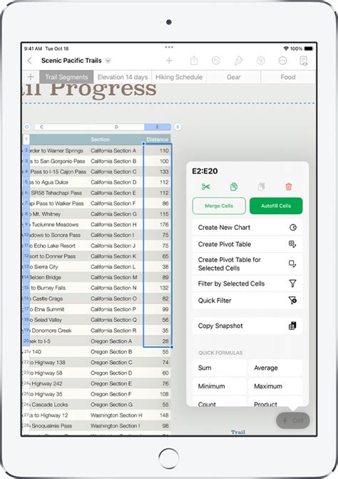 numbers user guide for ipad apple support