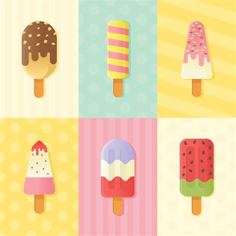 Summer Popsicles Vector 215815 Vector Art At Vecteezy